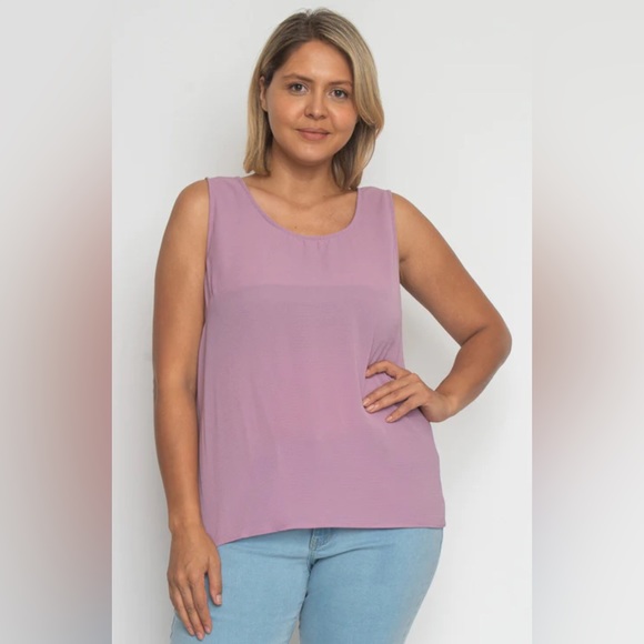 Zenobia | Tops | Plus Size Zenobia Jewel Neck Sleeveless Tank Top ...